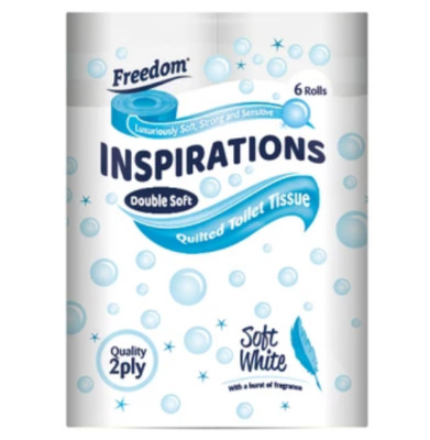 Freedom Inspirations Quilted Scented 2 Ply Toilet Paper 18 / 30 / 60 ...