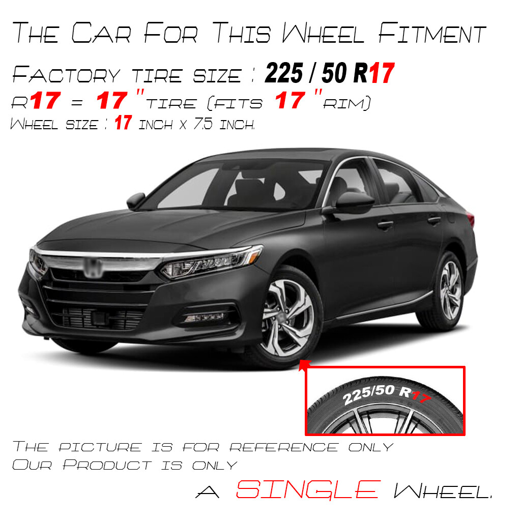 17" 17x7.5 Wheel For Honda Accord 2018-2021 OEM Quality Replacement Rim ...