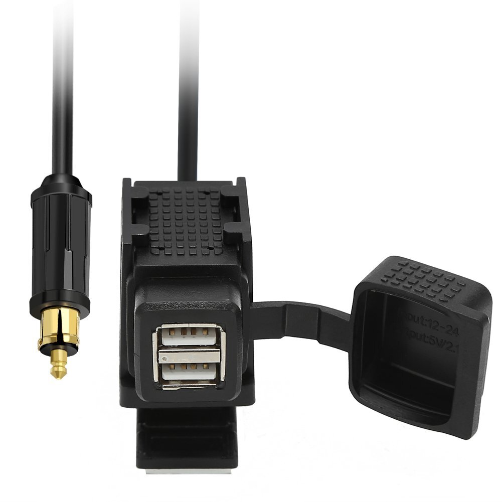 Waterproof Dual USB Charger Adapter Powerlet Din Hella Socket for BMW ...