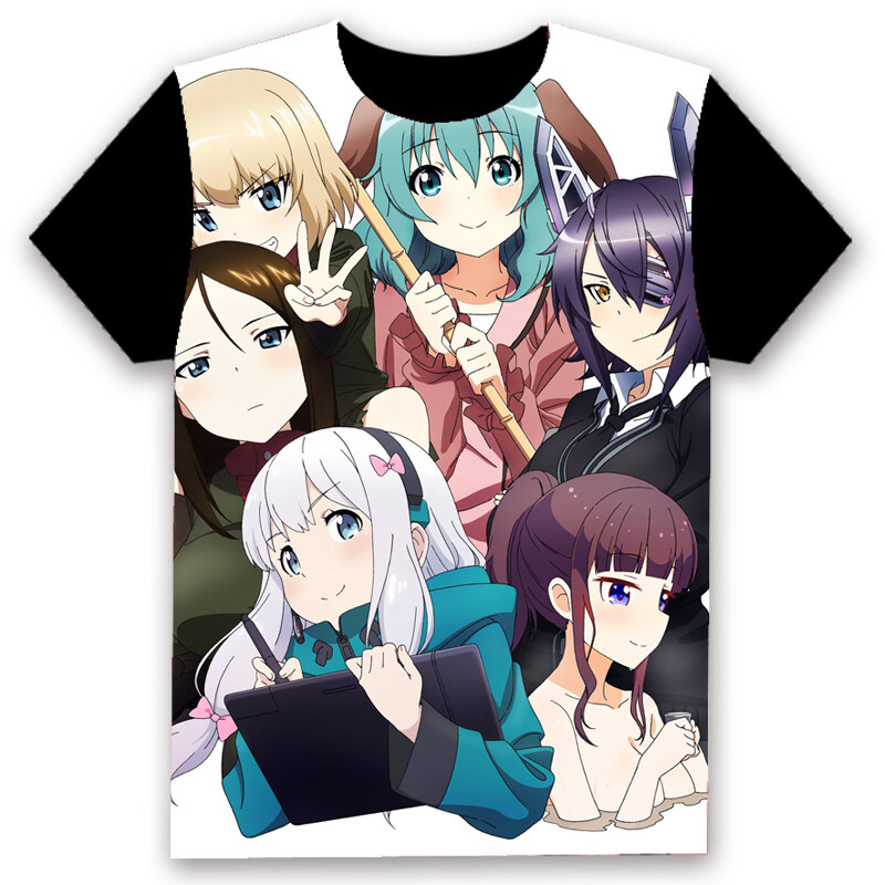 Girls und Panzer Anime Cosplay Leisure T-shirt Short Sleeve Unisex Tee ...