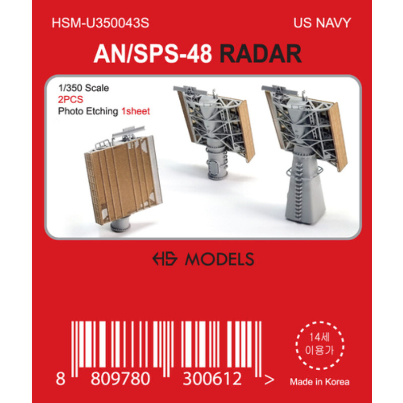 1/350 Multiple Models of Shipborne Radar Electronic Equipment for US ...