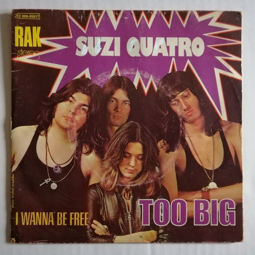 SUZI QUATRO Too Big / I Wanna Be Free 7" 45T France RAK 2C 008-95.617 ...