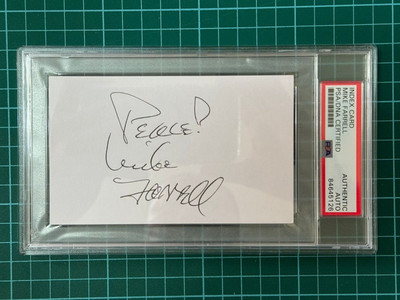 Mike Farrell Signed Autographed 5x3 Index Card PSA/DNA Certified Actor ...
