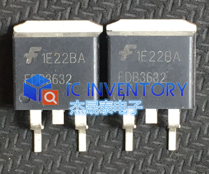 5PCS FDB3632 80A/100V N channel TO263 MOS transistor field effect tube ...