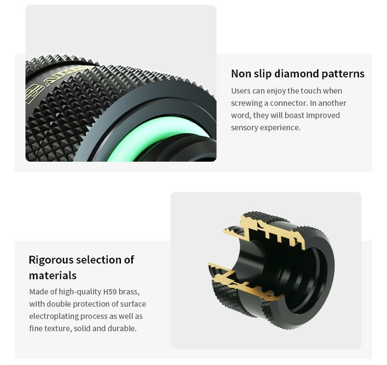 Barrow 40 mm G1/4" Male to Female 40mm Extend Extender Fitting TNYZ-G40 ...