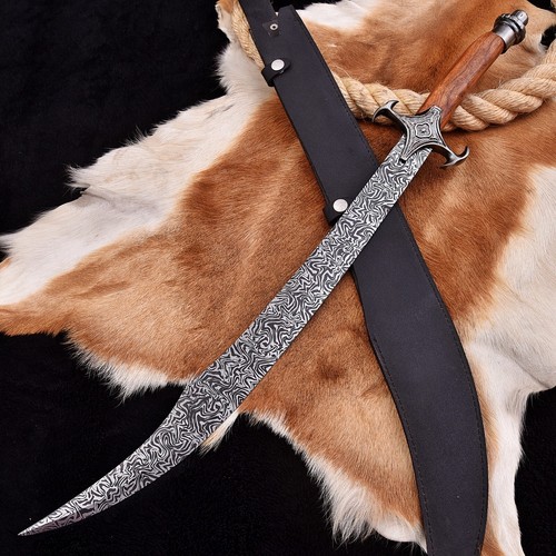 Custom Handmade J2 Steel Tactical Scimitar Sword Hunting Sword Camping ...