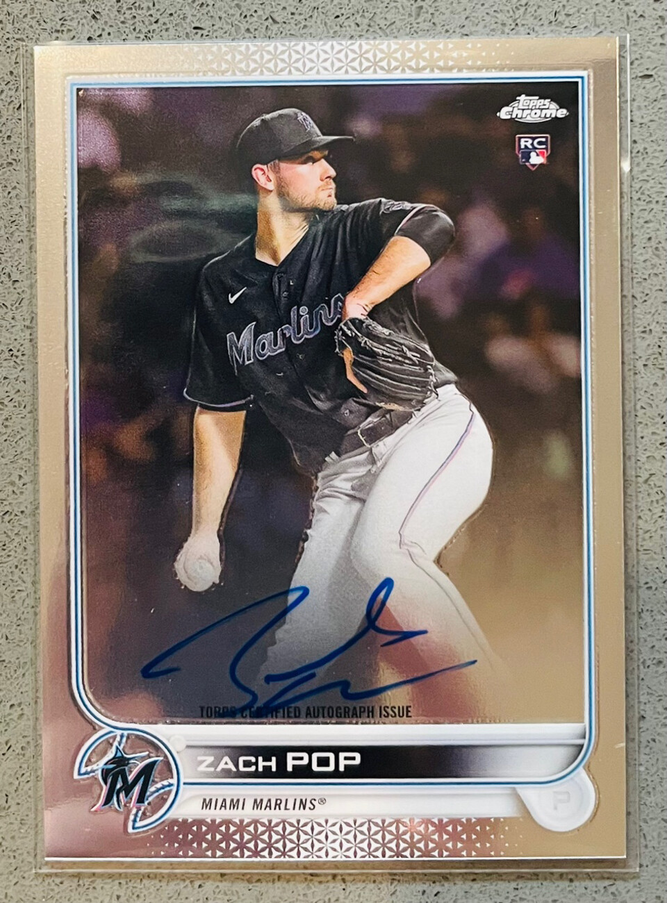 2022 Topps Chrome Baseball #RA-ZP Zach Pop Base Auto Autograph Rookie ...