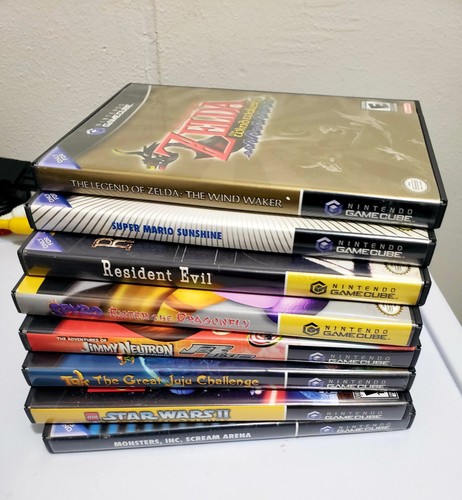 Nintendo GameCube Console Bundle With 8 Games Zelda Mario Spyro Tested ...