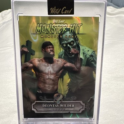 2025 Wild Card Haunted Hits Deontay Wilder 1/1 Monster Hit BOXING 1/1 ...