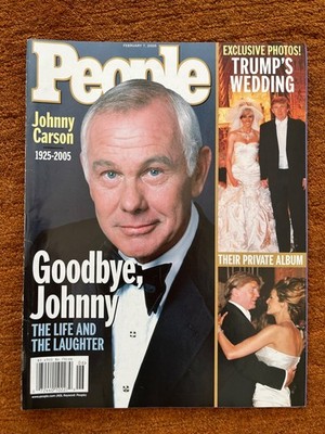 People Magazine February 7, 2005 Goodbye Johnny Carson & Trump Melania ...