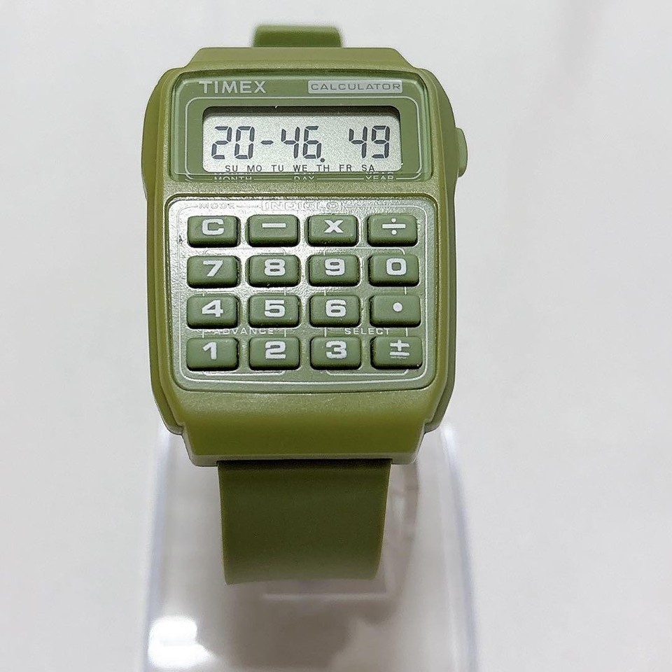 Timex Calculator Digital Watch Green Unisex Battery Operated New | eBay