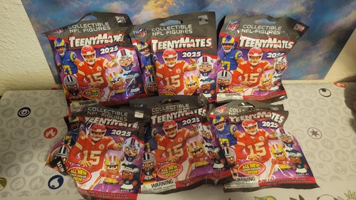 Lot of 6 NFL TeenyMates (Shot Caller) Sealed Packages each has two ...
