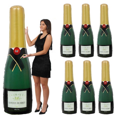 GIANT INFLATABLE CHAMPAGNE BOTTLE BLOW UP PARTY PARTY WEDDING ...