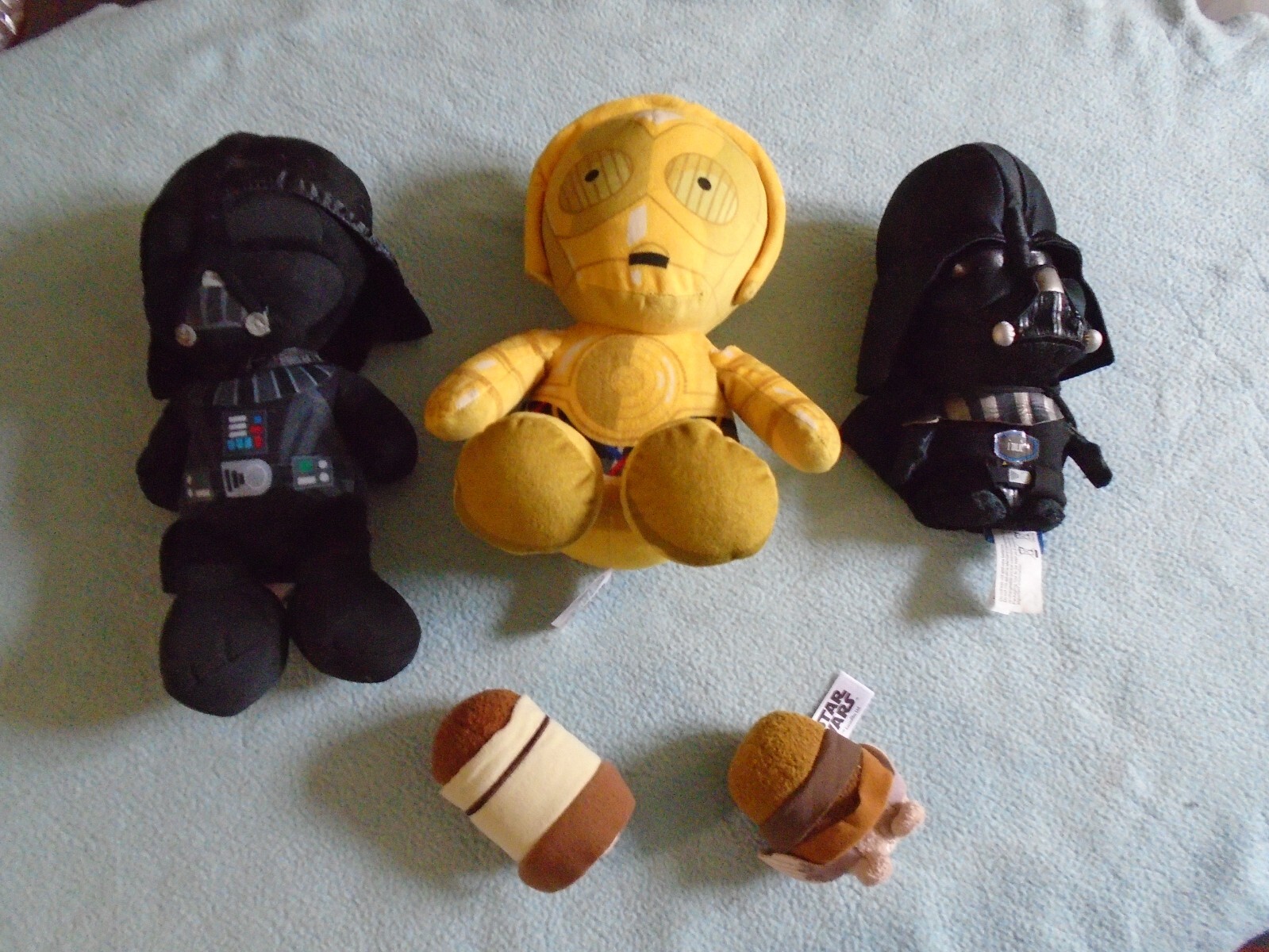 Lucas Film Star Wars Soft Toys x 5 Talking Darth Vader, C3P19.99O etc ...
