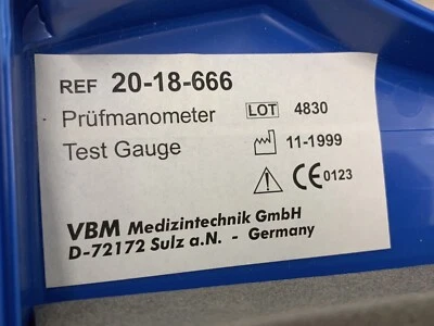 VBM Test-Gauge Precision check of manometers | Grelly UK