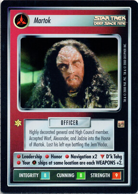 Star Trek CCG Martok [FOIL] Near-Mint Super Rare – Reflections 2000 | eBay