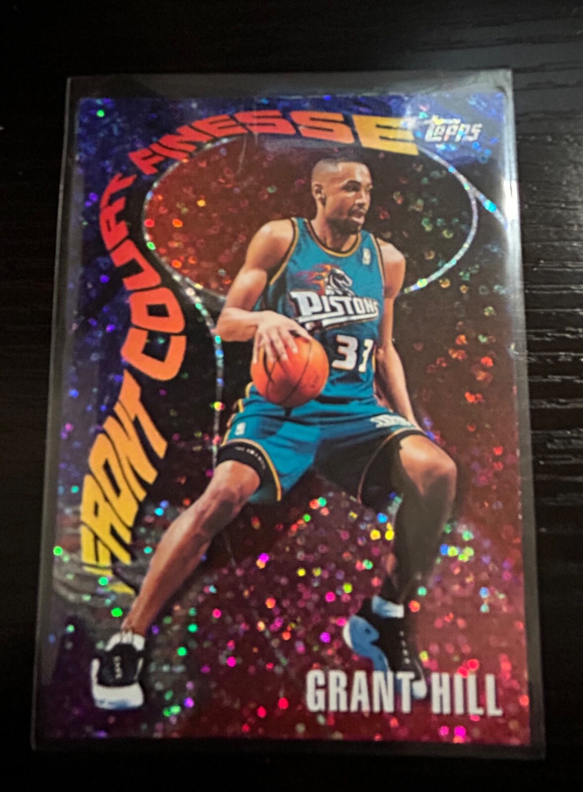 GRANT HILL - 1997 TOPPS FRONT COURT FINESSE CARD 11 Detroit Pistons ...
