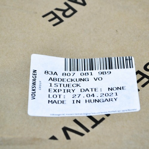 Genuine Audi Radiator Support Access Cover 83A-807-081-9B9 for sale ...