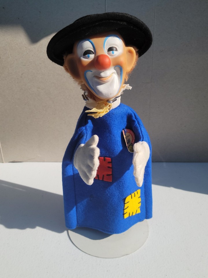 Vintage STEIFF Patches Clown Hand Puppet 1967 Felt Mohair Collectible ...