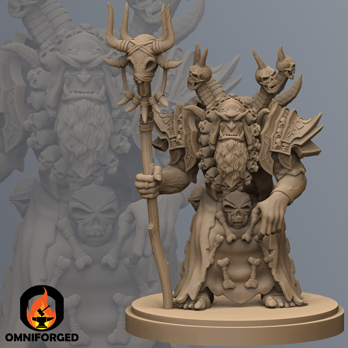 Gul'dan Orc Warlock Warcraft Miniature 3D Printed Figure | eBay