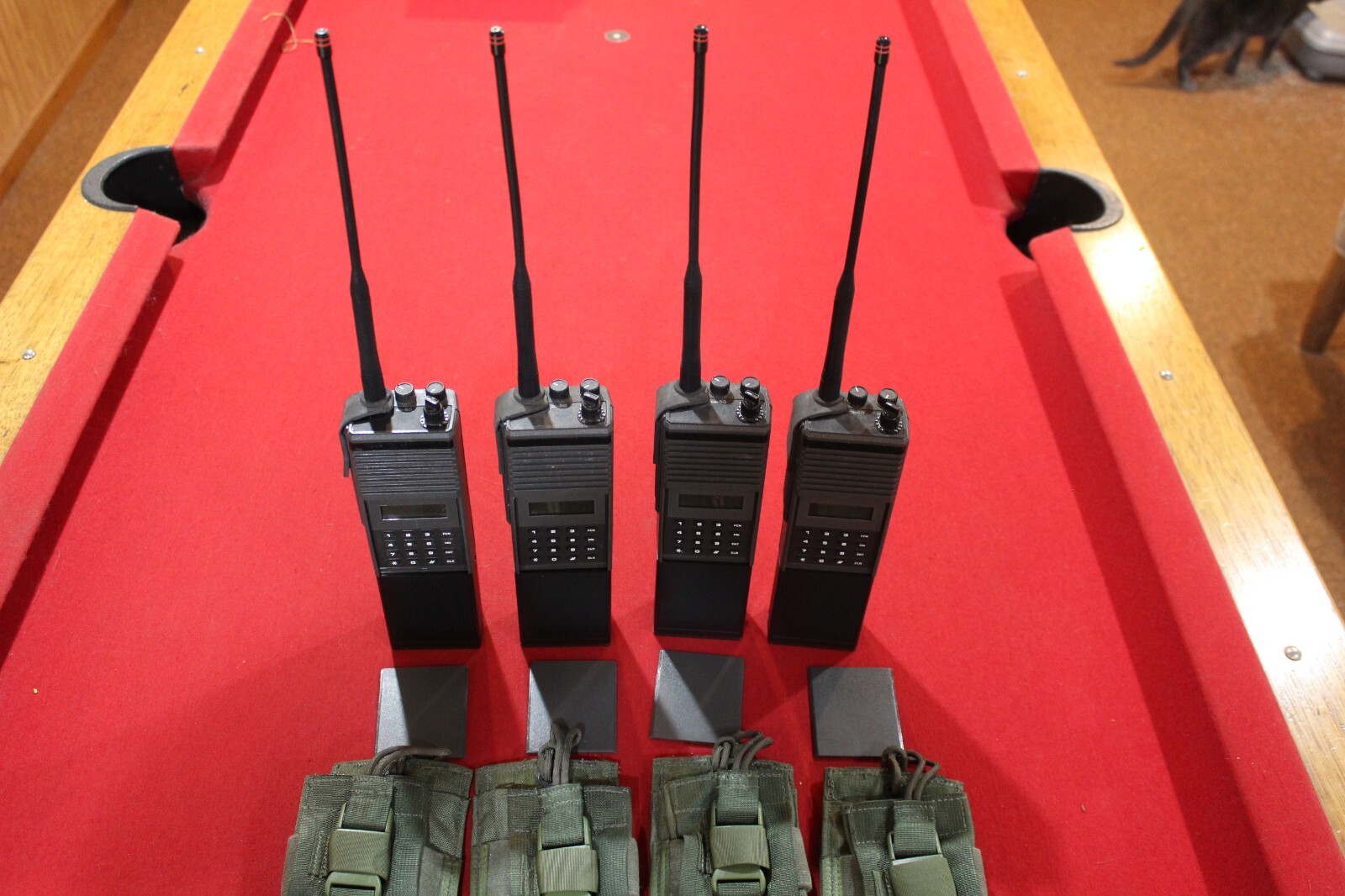 4 MILITARY SURPLUS PRC 127 RADIO RECEIVER TRANSMITTER WALKIE TALKIE ...
