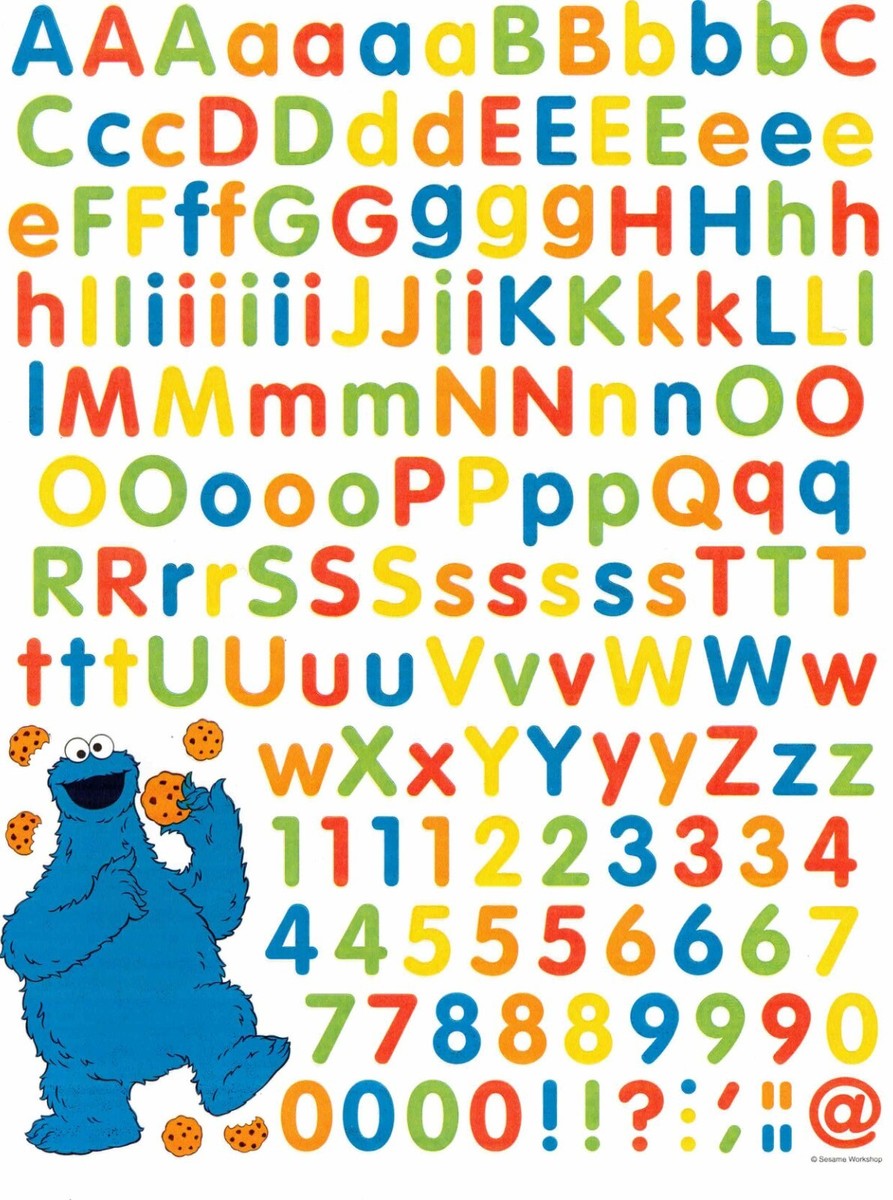 Sesame Street Alphabet Letters