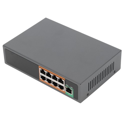 POE Switch 9 Ports Gigabit Ethernet Adapter For IP Cameras CCTV ZZ1 ...