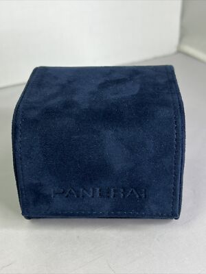 Authentic Panerai Blue Faux or Real Suede Travel Service Watch Case | eBay