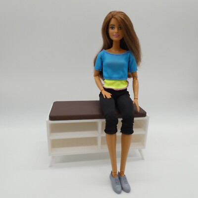 1/6 Scale Doll Furniture Storage Bench White Barbie Integrity FR 1:6 ...