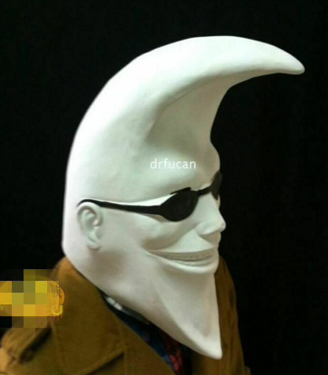 Halloween Moon Man Mask Funny Dance Party Latex Masquerade Headgear ...