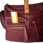 Bueno Burgundy Faux Leather Handbag Purse w/Pockets - 48" Shoulder ...