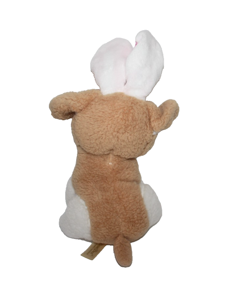 Dan Dee Collector's Choice Plush Puppy White & Brown Dog W/Bunny Ears 7 ...