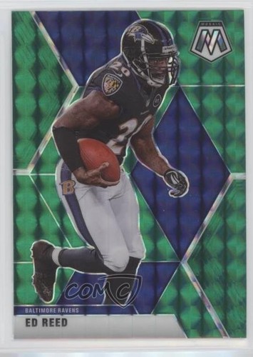 2020 Panini Mosaic Mosaic Green Prizm Ed Reed #21 HOF | eBay