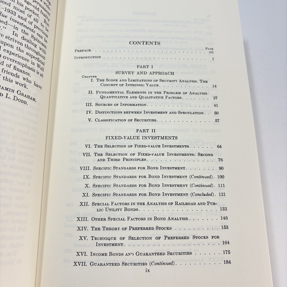 Security Analysis, The Classic 1934 Edition Reprint, Benjamin Graham ...