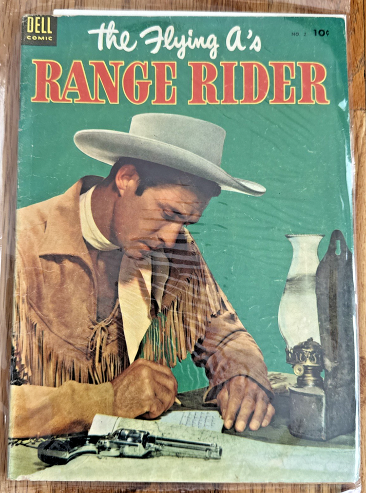 Lot 6 Dell Range Rider Comics Flying A Photo Covers Western 10¢ Issues ...