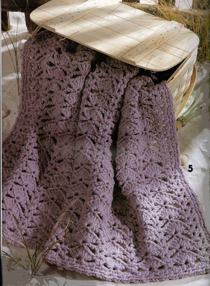 7 Quick & Easy Shell Afghans Stunning Must Have Designs Crochet Pattern ...