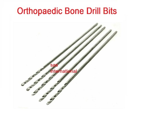 Orthopaedic Bone Drill Bit 3.5 mm Length 200 mm Surgical Veterinary ...