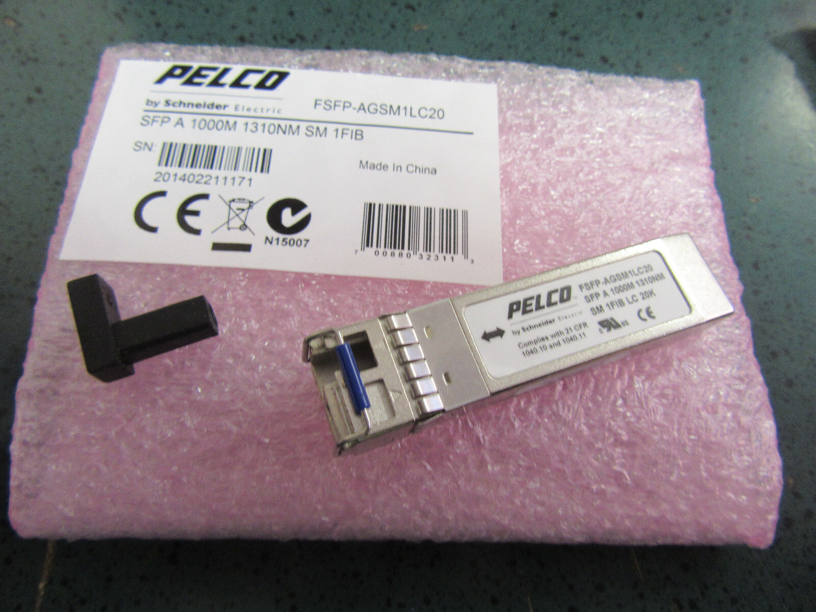Pelco FSFP-AGSM1LC20 FSFP Tranceiver with LC & SFP Conn.Single Mode | eBay