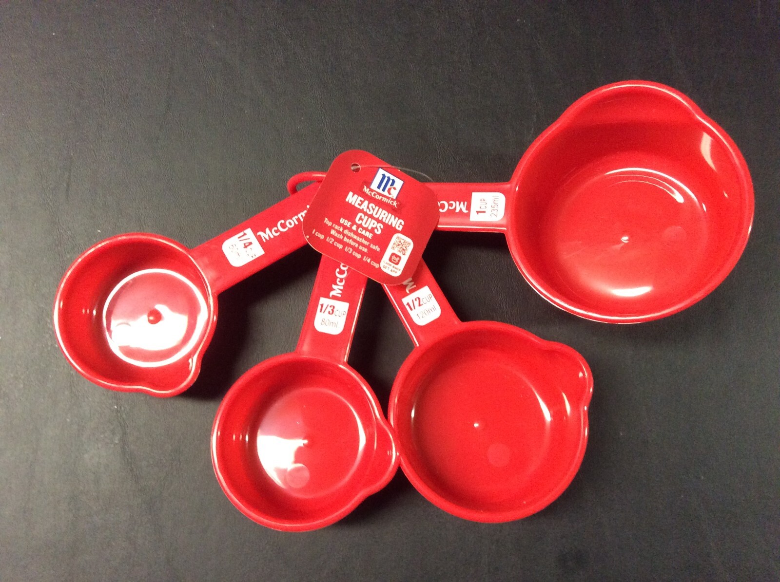 Set of 4 Red McCormick Measuring Cups (New with Tag) | eBay