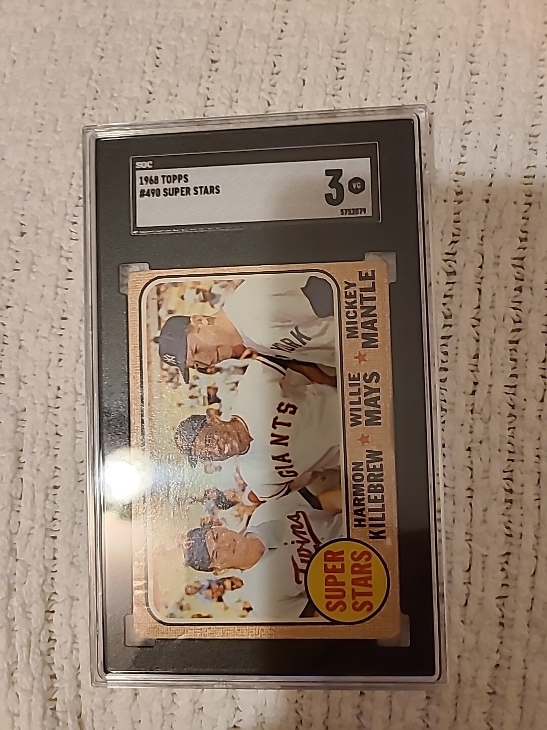 1968 Topps Super Stars MANTLE MAYS KILLEBREW #490 SGC 3 VG Condition | eBay