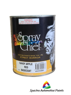 Spray Chief Candy Apple RED Pre Mixed 1Lt, Not DNA or House of Kolor ...
