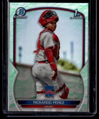 2023 BOWMAN CHROME GREEN GRASS REFRACTOR Rickardo Perez | eBay