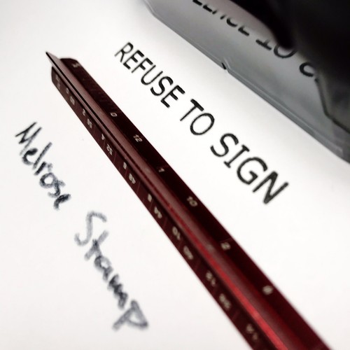 Refuse To Sign Rubber Stamp Black Ink Self Inking Ideal 4913 | eBay