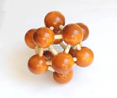 Wooden Sculpture Organic Chemistry Molecular Atom Model Puzzle ...