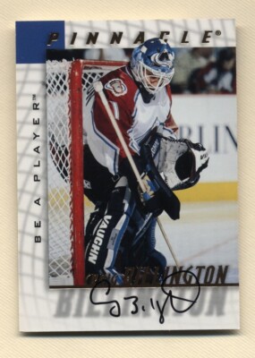 1998 Pinnacle Be A Player Craig Billington Autograph card (Avalanche ...