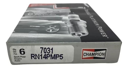 Champion Double Platinum Spark Plugs Stock #7031 RN14PMP5 1 box of 6 | eBay