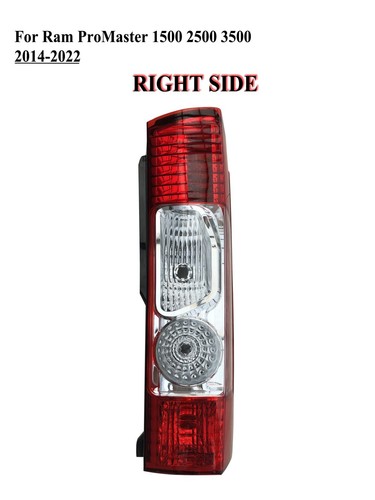Passenger Right Side Rear Tail Light for 2010-2022 RAM Promaster 1500 ...