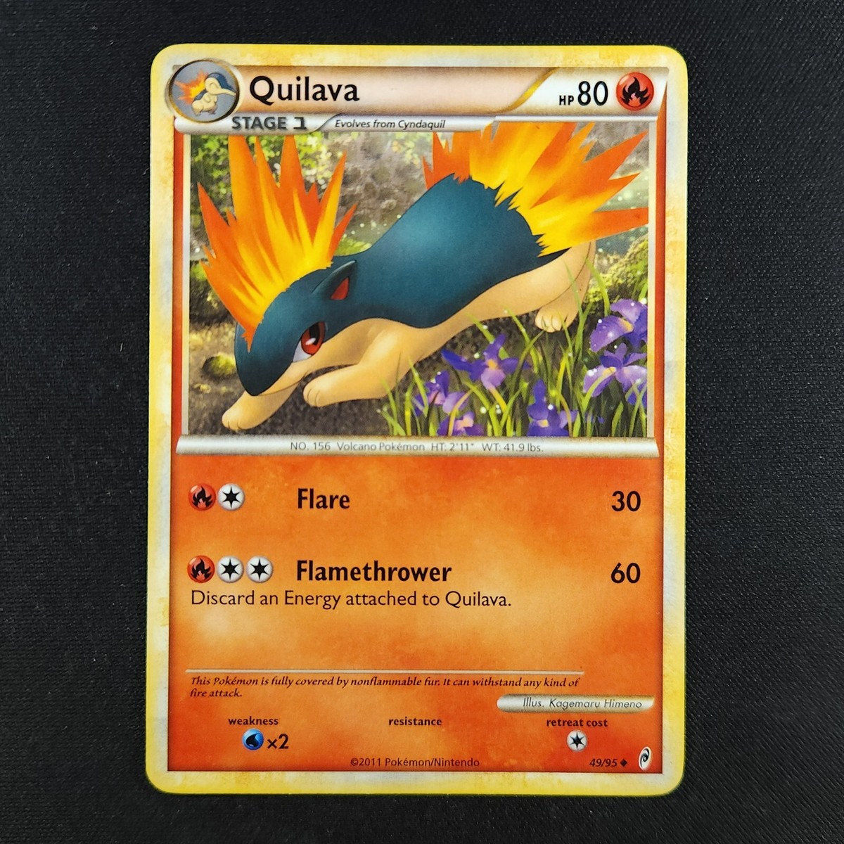 Quilava Pokemon Card