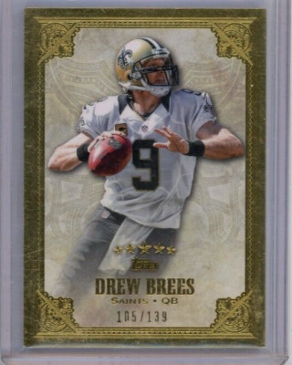 DREW BREES 2012 TOPPS FIVE STAR #130 BASE CARD SP #016/139 | eBay