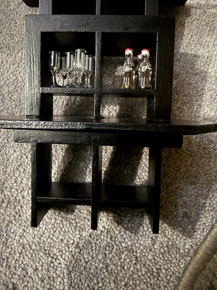 Doll’s House Emporium Black Dining Table, Sideboard, Tv & Stand, 2 ...